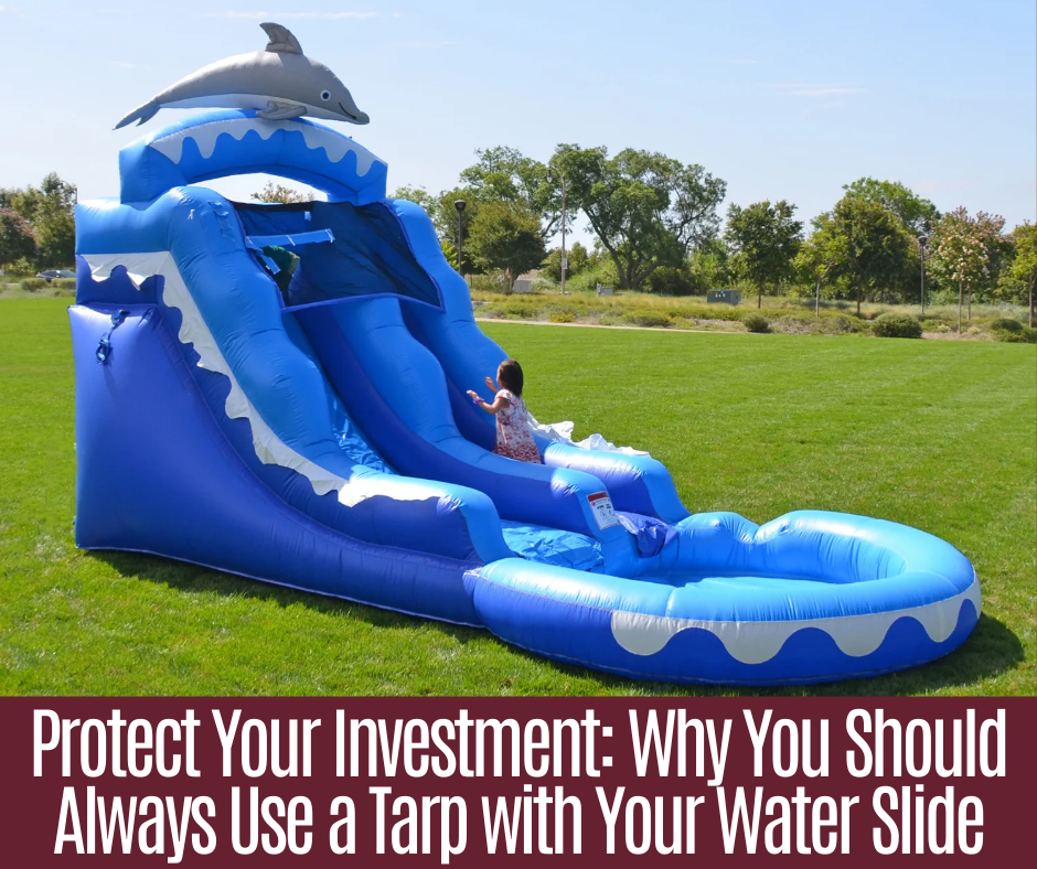 Why You Should Always Use a Tarp with Your Water Slide - Hero Kiddo Inflatables