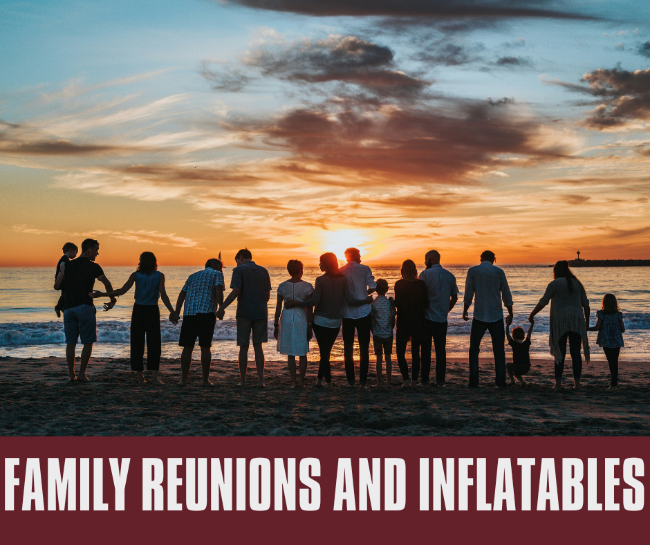 Family Reunions and Inflatables - Hero Kiddo Inflatables