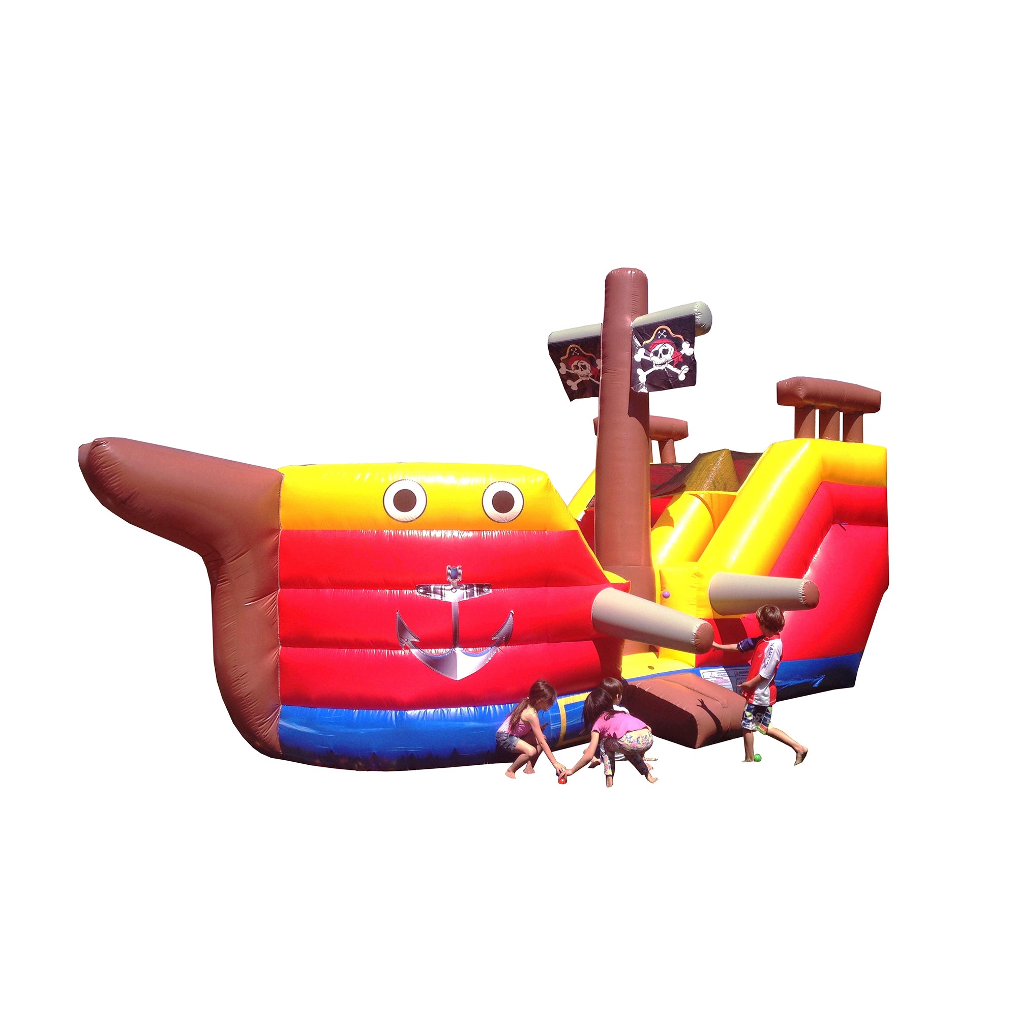 Pirate Ship Slide Playset 15' - Hero Kiddo Inflatables